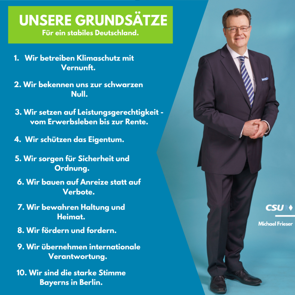 Unsere Grundsätze - Michael Frieser